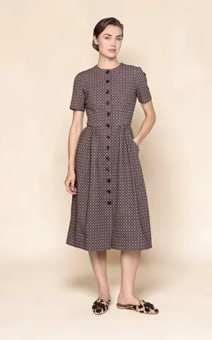 Lena Hoschek Maxima Cotton-blend Midi Dress - Print