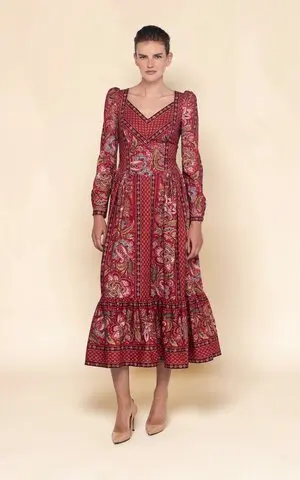 Lena Hoschek Paysanne Cotton Midi Dress