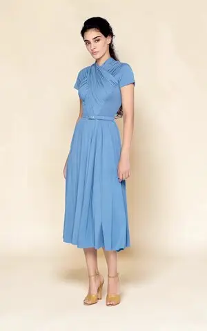 Lena Hoschek Nouvelle Grace Short Dress - Light Blue