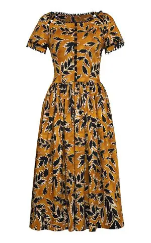 Lena Hoschek Collector Cotton-blend Midi Dress