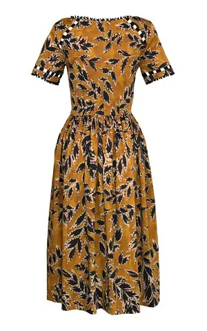 Lena Hoschek Collector Cotton-blend Midi Dress