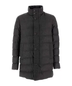 Herno Long-sleeved Down Jacket - Black