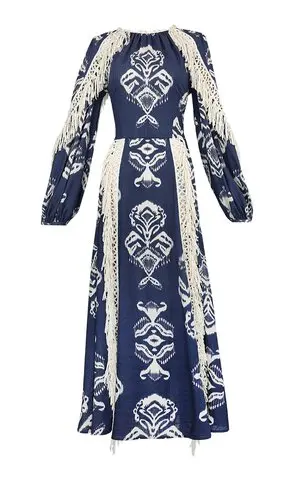 Lena Hoschek Resort Linen-blend Maxi Dress - Multi