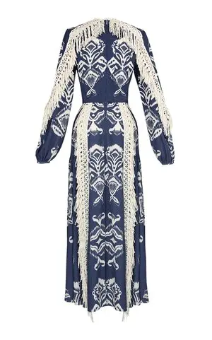 Lena Hoschek Resort Linen-blend Maxi Dress