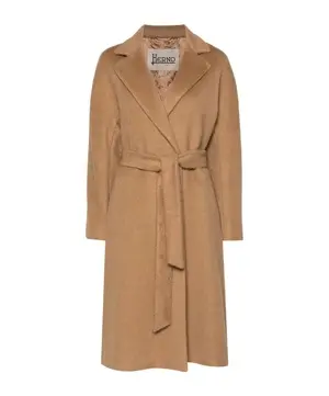 Herno Belted Coat - Brown