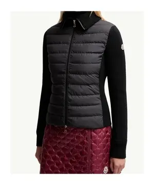 Moncler Padded Zip-up Wool Cardigan