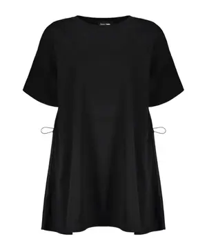 Herno Drawstring Oversized T-shirt - Black