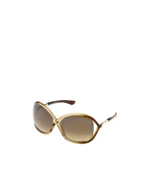 TOM FORD Logo Sunglasses - Brown