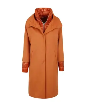 Herno Funnel-neck Single-breasted Coat