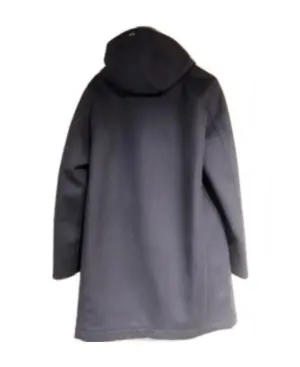 Herno Logo Plaque Hooded Coat
