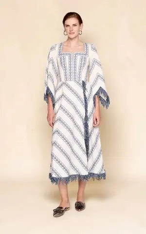 Lena Hoschek Kilim Cotton-blend Midi Dress