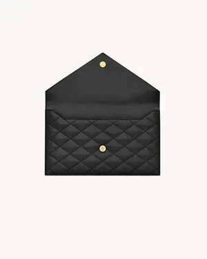 Saint Laurent Paris Pouch In Grain-de-poudre Leather