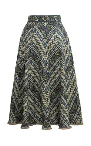 Lena Hoschek Homebound Cotton Midi Skirt
