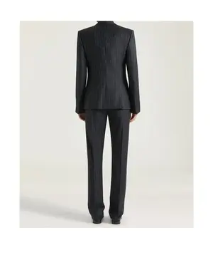 Givenchy Single-breasted Striped Jacket In Wool