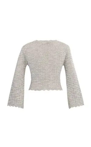 Lena Hoschek Tala Cotton-blend Knitted Top