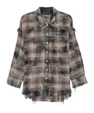 R13 Plaid Shirt - Gray