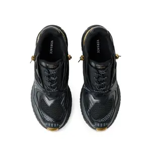 Versace Lace-up Sneakers With Medusa Motif