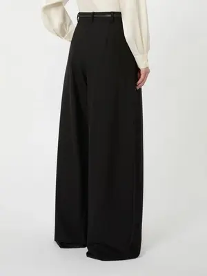 Max Mara Wide-leg Wool Twill Pants