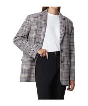 ANINE BING Checked Oversized Blazer