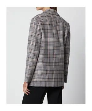 ANINE BING Checked Oversized Blazer