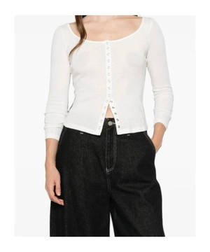 RE/DONE Long-sleeve Cardigan With Snap-button Closure - No