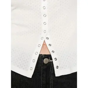 RE/DONE Long-sleeve Cardigan With Snap-button Closure - No