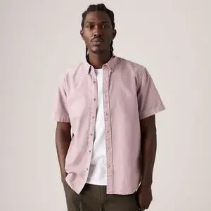 LEVI'S Authentic Button-down Garment Dye Short-sleeve Shirt