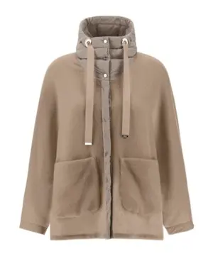 Herno Jacket With Patch Pockets And Drawstring Hood