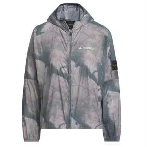 Adidas National Geographic Graphic Print Windbreaker Jacket