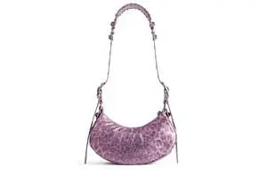 Balenciaga Le Cagole Xs Shoulder Bag With Leopard Print
