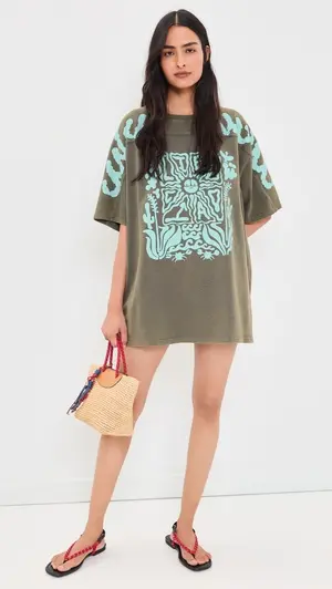 CIAO CIAO VACATION Coral Reef Graphic Tee Dress