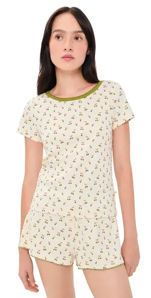 Morgan Lane Baby Jean Tee - Fig Print