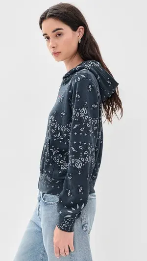 Aviator Nation Bandana Print Full Zip Hoodie