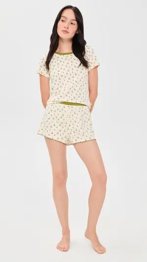 Morgan Lane Tate Shorts - Fig Print