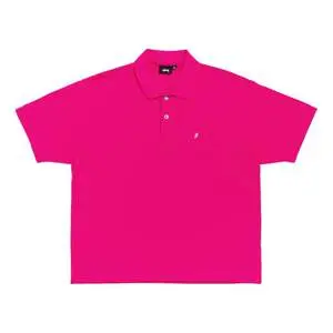 StÜssy Classic Pique Polo - Pink
