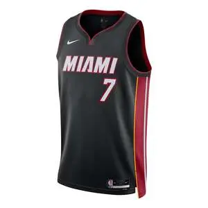 Nike Nba Giannis Antetokounmpo Miami Heat Icon Edition Dri-fit Swingman Jersey - Black