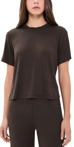 Honeydew Intimates Cloud Modal Tee - Chocolate