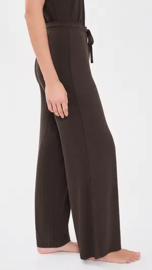 Honeydew Intimates Cloud Ribbed Drawstring Wide Leg Pajama Pants