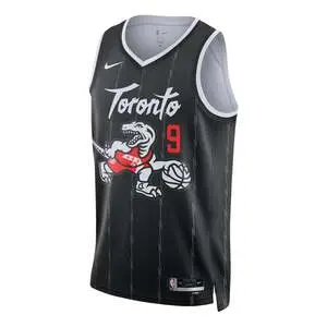 Nike Nba Rj Barrett Toronto Raptors City Edition Swingman Jersey - Black