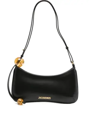 Jacquemus Le Bisou Perle Shoulder Bag - Black