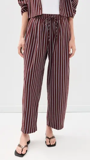 APIECE APART Striped Cotton Everyday Pull-on Pants