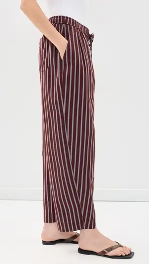 APIECE APART Striped Cotton Everyday Pull-on Pants