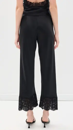 Cami Nyc Bristol Lace Trim Satin Pants
