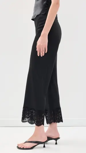 Cami Nyc Bristol Lace Trim Satin Pants