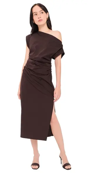 A.L.C. Nara Midi Dress - Ganache