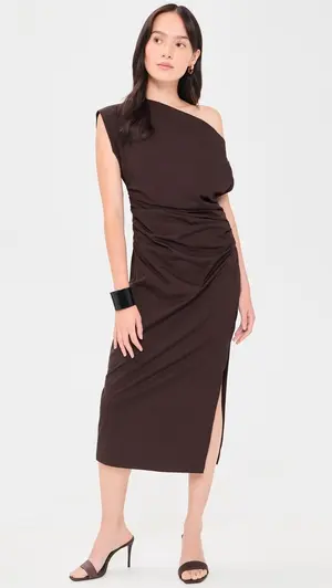 A.L.C. Nara Off-shoulder Midi Dress