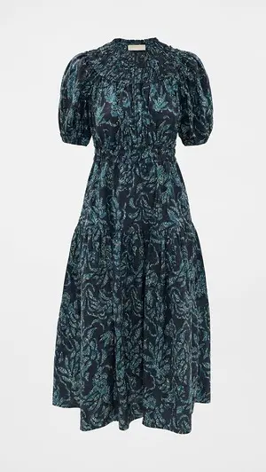 Ulla Johnson Othella Short Sleeve Cotton Dress