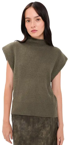 EN SAISON Devon Sweater Vest - Olive