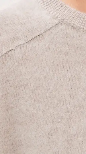 LISA YANG Lexia Brushed Cashmere Sweater - Sand Brushed