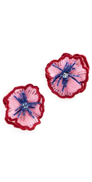 Mignonne Gavigan Baixa Earrings - Magenta